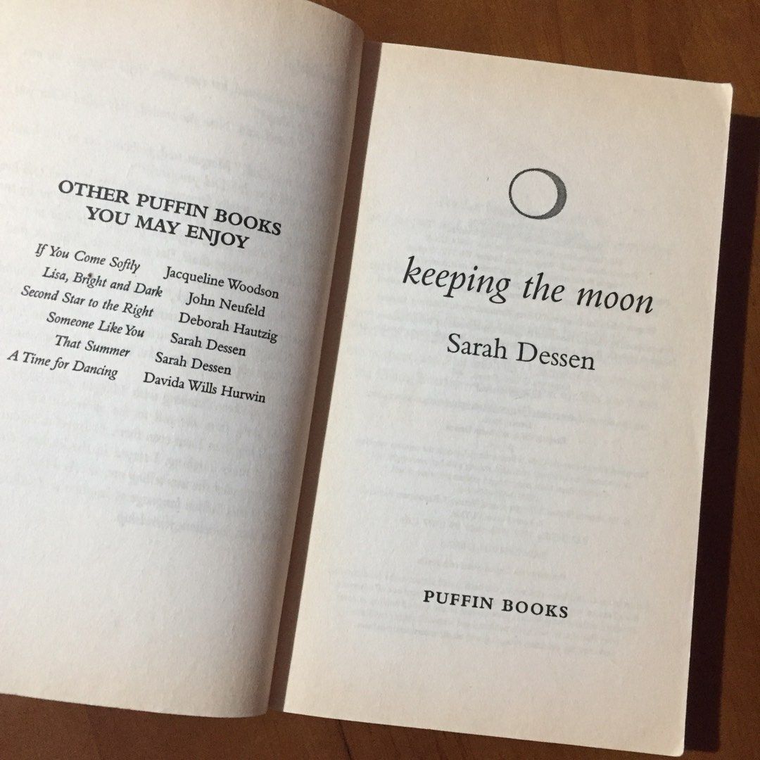Keeping The Moon by Sarah, Hobbies & Toys, Books & Magazines, Fiction ...
