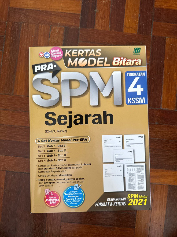 Kertas Model Bitara Spm Sejarah Tingkatan 4 Kssm Hobbies And Toys Books