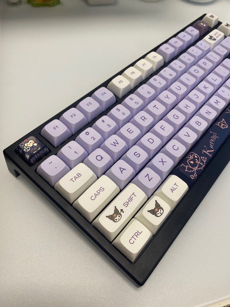 Kuromi keyboard MG75 custom mechanical keyboard, Computers & Tech ...