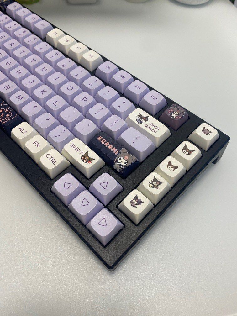 Kuromi keyboard MG75 custom mechanical keyboard, Computers & Tech ...