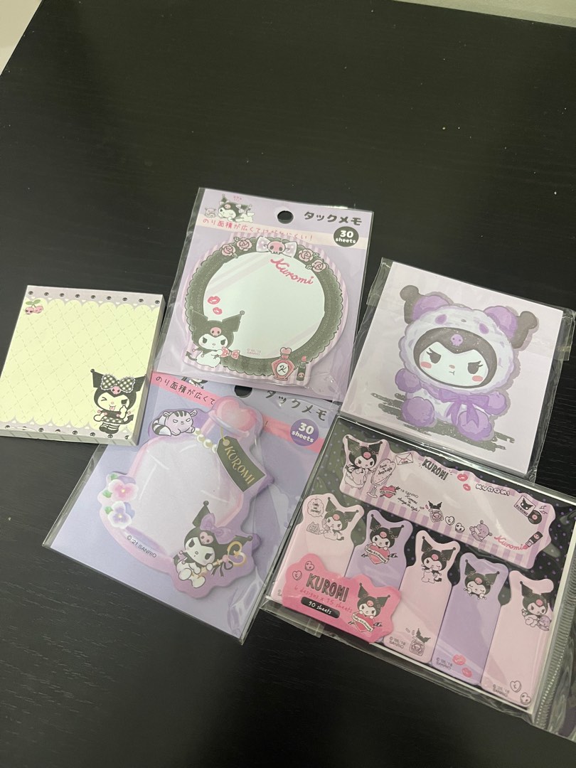 Kuromi Sticky Notes/Memo, Hobbies & Toys, Stationery & Craft ...
