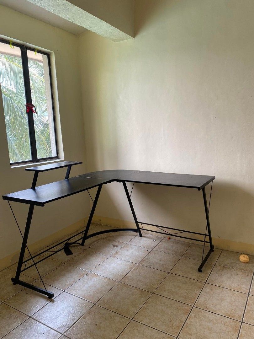 L SHAPED TABLE, Furniture & Home Living, Furniture, Tables & Sets on ...