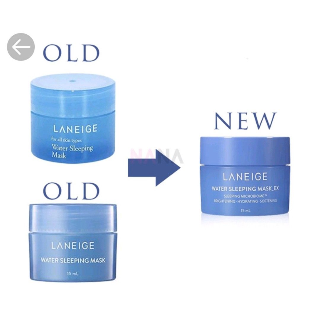 Laneige Water Sleeping Mask (15 mL x 4) | 70 mL Hydrating Face ...