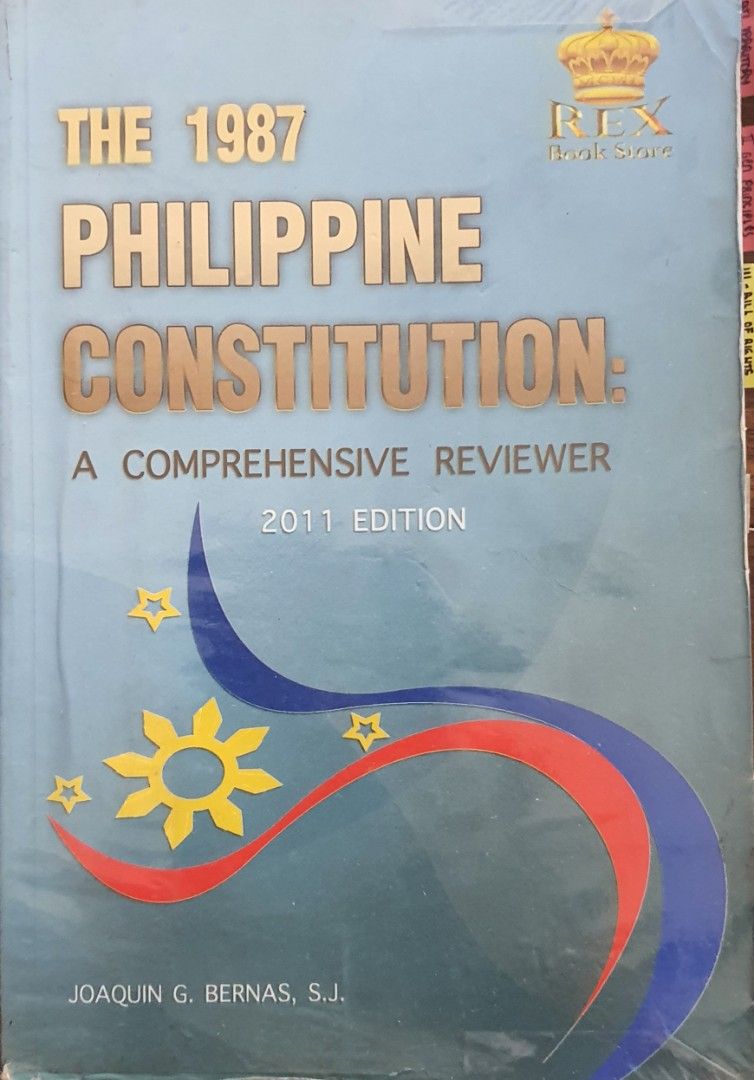 Law Book: Bernas 1987 Constitution Comprehensive Reviewer, Hobbies ...