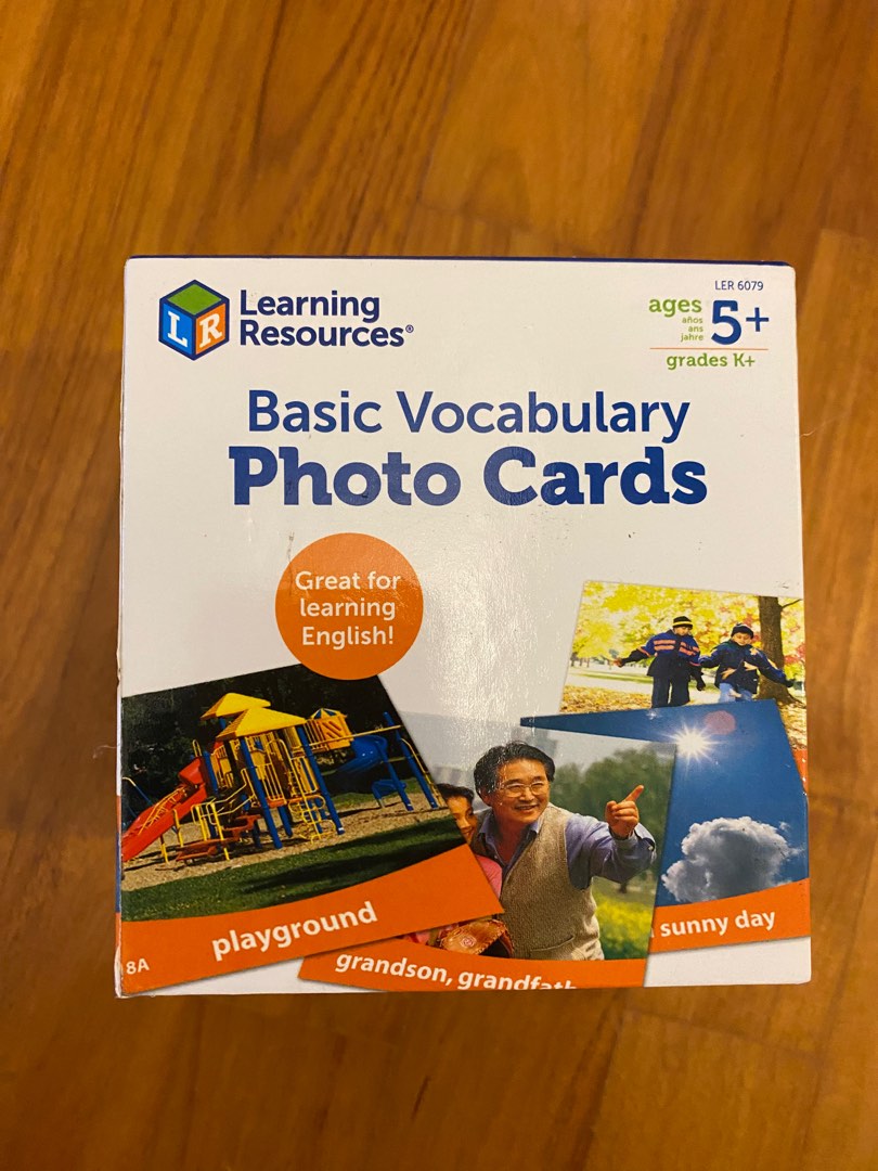 Learning resources basic vocabulary photo cards, flashcards, Hobbies ...