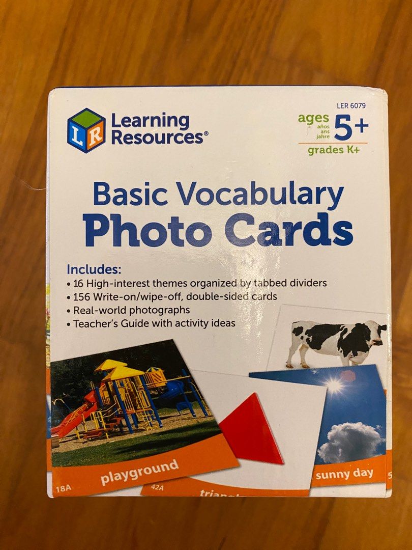 Learning resources basic vocabulary photo cards, flashcards, Hobbies ...