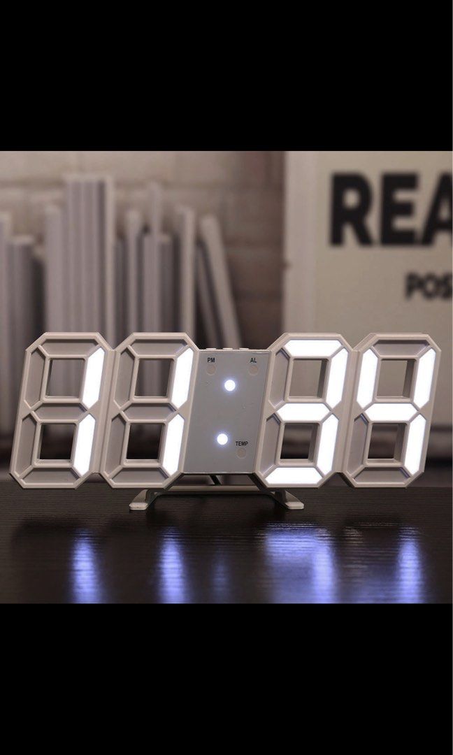 LED Digital Clock Desk Office Table, Furniture & Home Living, Home ...