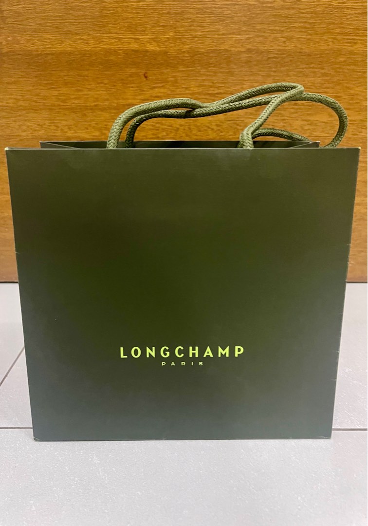 Longchamp paper bag, Luxury, Accessories on Carousell