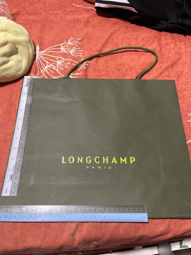 Longchamp paper bag, Luxury, Accessories on Carousell