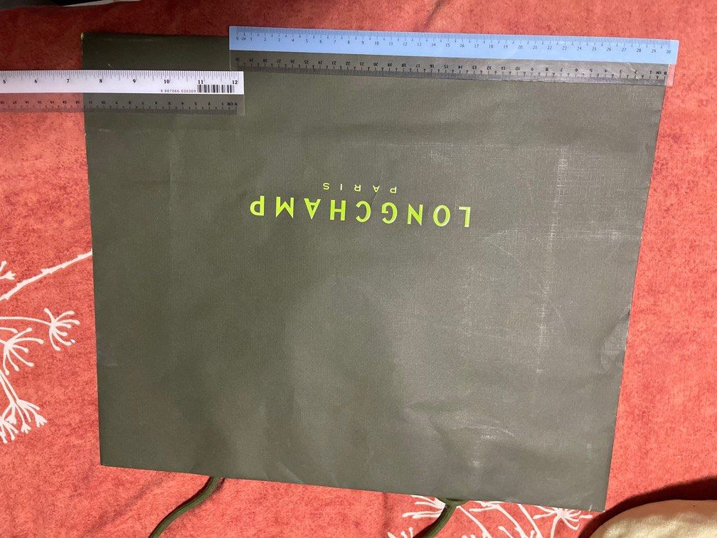 Longchamp paper bag, Luxury, Accessories on Carousell