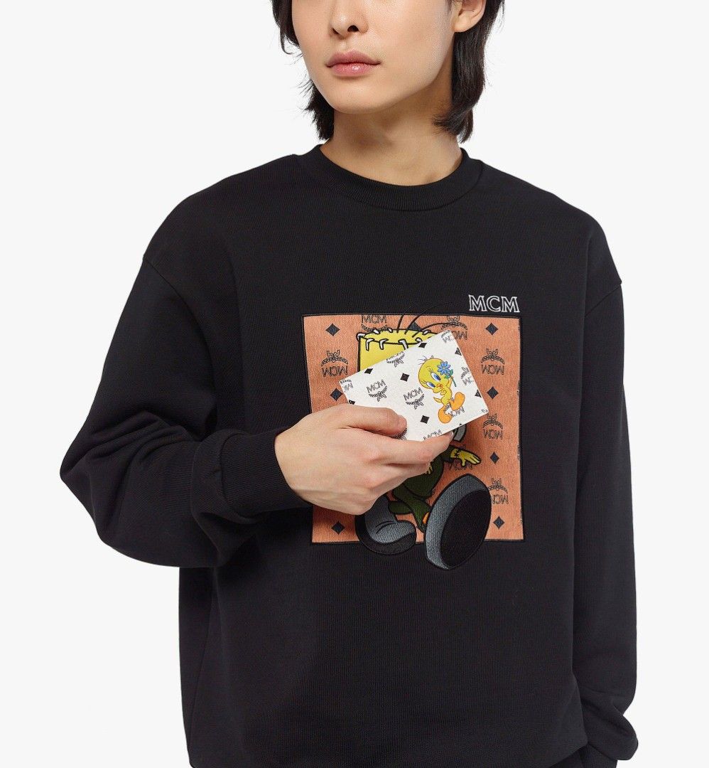 Looney Tunes x MCM Tracy Wallet in Visetos (Tweety Bird) White, Luxury ...