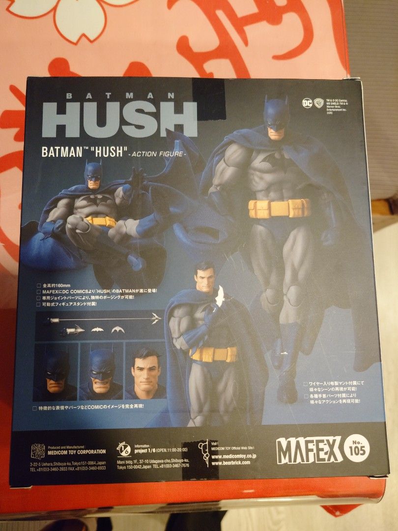Mafex medicom hush Batman misb, Hobbies & Toys, Toys & Games on Carousell