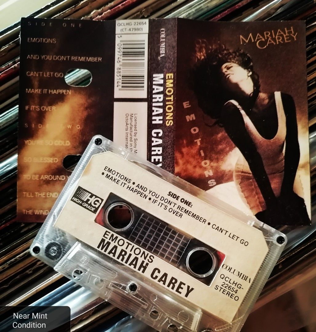 Mariah Carey Emotions Cassette Tape Original Cassette Tapes Vintage Cassettes Tape Mariah Carey