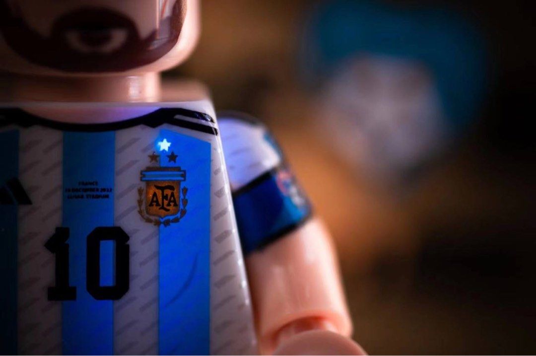 Messi World Cup minifigure (Lego compatible), Hobbies & Toys, Toys ...