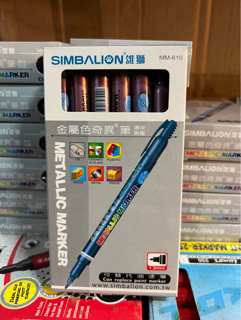 Metallic marker (pack of 10), Hobbies & Toys, Stationery & Craft, Other ...