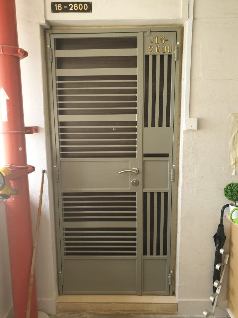 HDB/bto mild steel gate 3x7, Furniture & Home Living, Furniture, Other ...