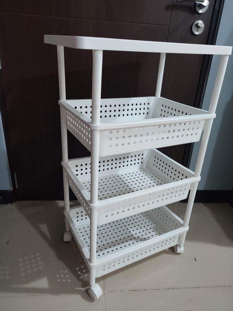 Minimalist Muji-inspired Multi-purpose Rack with wheels, Furniture ...