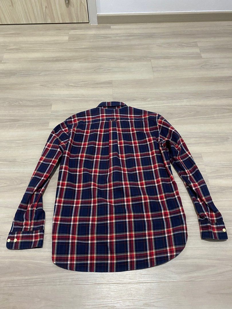Muji Flannel Shirt, Men's Fashion, Tops & Sets, Formal Shirts on Carousell
