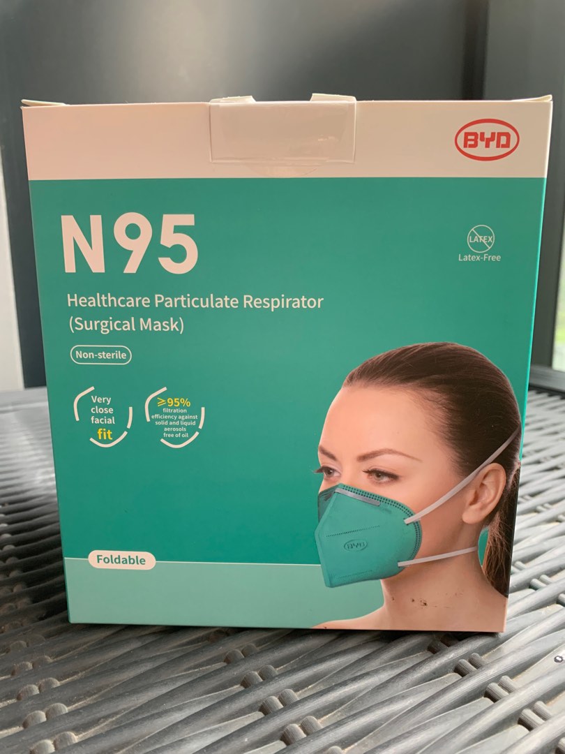 N95 masks (green) 23pc, Health & Nutrition, Face Masks & Face Shields ...