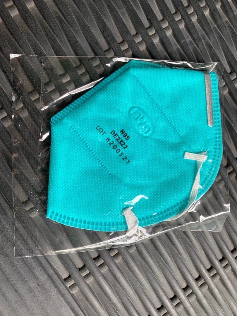 N95 masks (green) 23pc, Health & Nutrition, Face Masks & Face Shields on Carousell