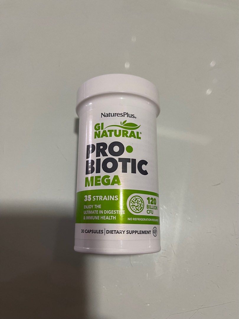 NaturePlus GI Natural Probiotics Mega 120 Billion CFU 35 Strains, Health & Nutrition, Health ...