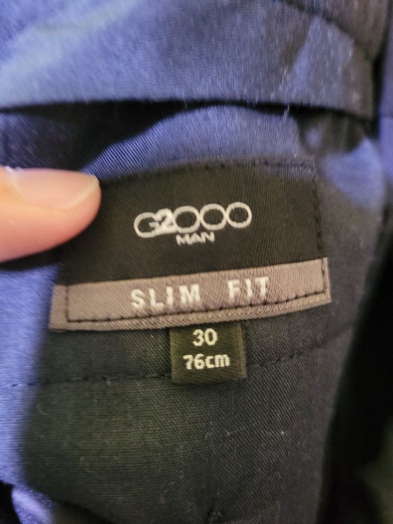 Navy Blue Pants g2000, Men's Fashion, Bottoms, Trousers on Carousell