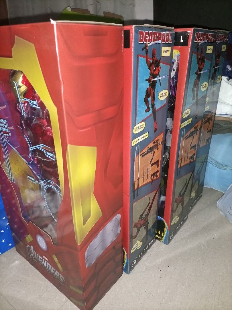 NECA 18 Inches Deadpool and Iron Man set on Carousell