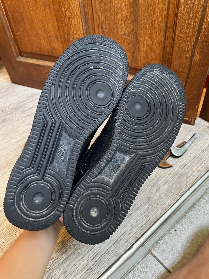 Nike Air Force 1 Removable Swoosh Size 10, Men's Fashion, Footwear ...