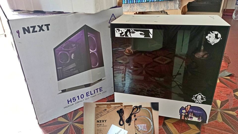 NZXT H510 Elite | without RGB Fans | ️ Includes HUE 2 Led Light Strips ...