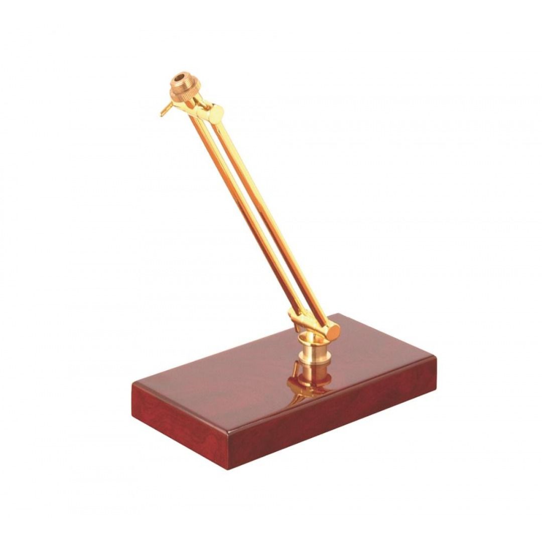 On-Stage Stands WDS100G Executive Desktop Mic Stand, Gold, Microphone ...