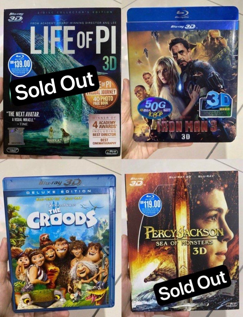 Original 3D Blue Ray Disc, TV & Home Appliances, TV & Entertainment ...