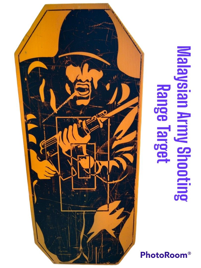 Original Malaysian Army Shooting Range Target (Figure 11), Hobbies ...
