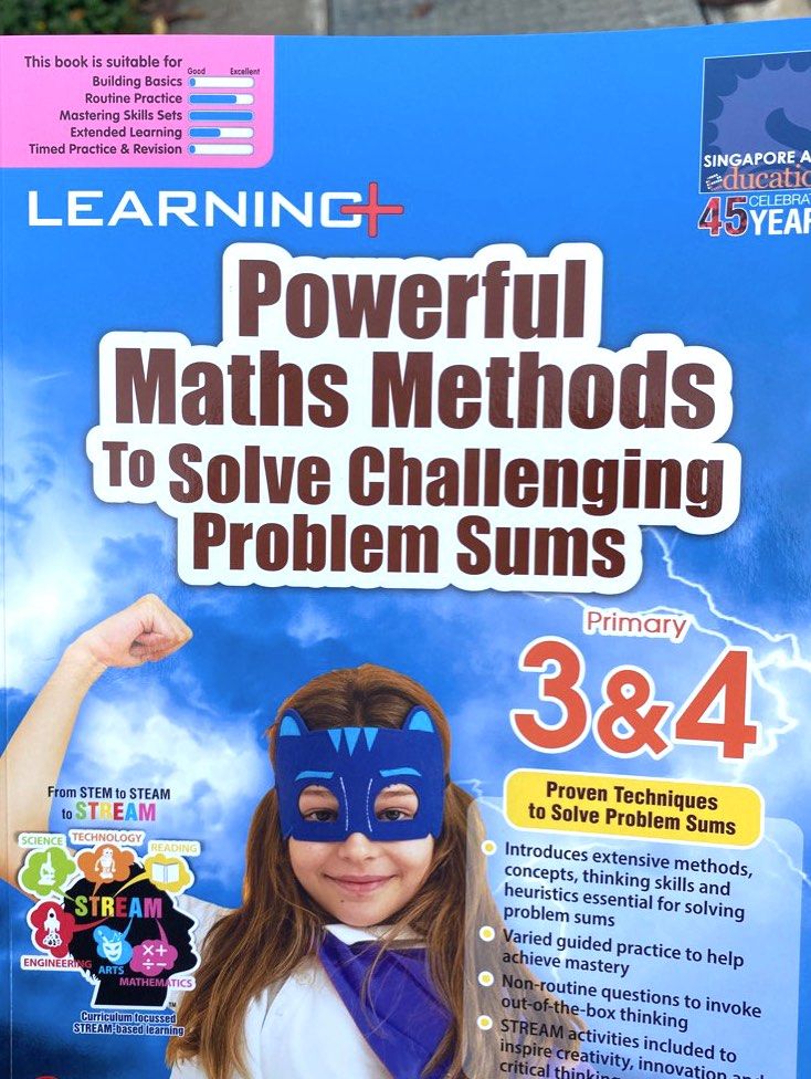 P3 P4 Math Problem Sums Workbook (Primary Mathematics Challenging Assessment Activity Guide Book ...
