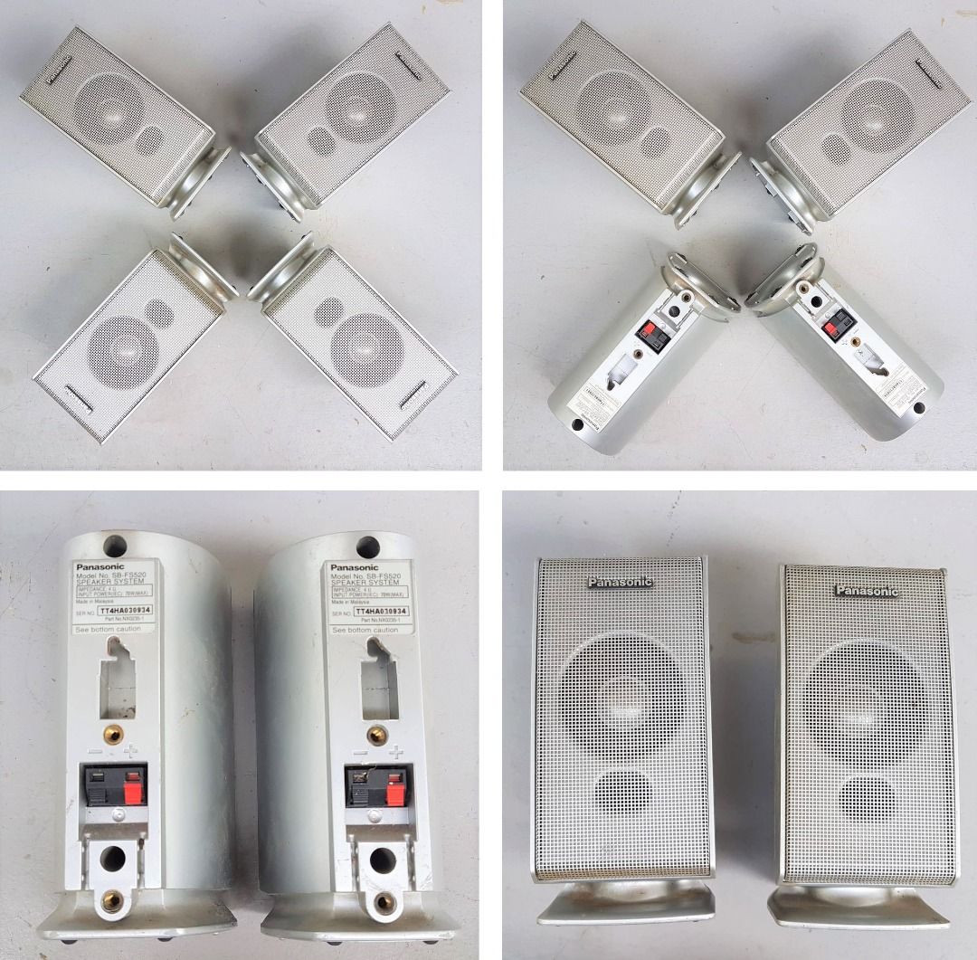 Panasonic Bookshelf Speakers, Powerful 140 Watts, Model SB-FS520, 2 ...