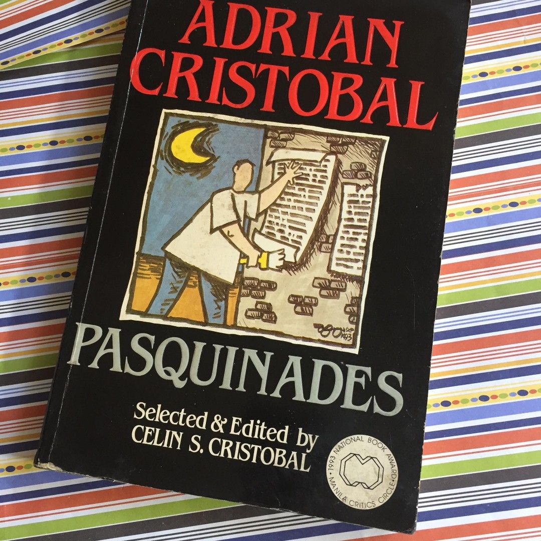 Pasquinades by Adrian Cristobal, Hobbies & Toys, Books & Magazines ...