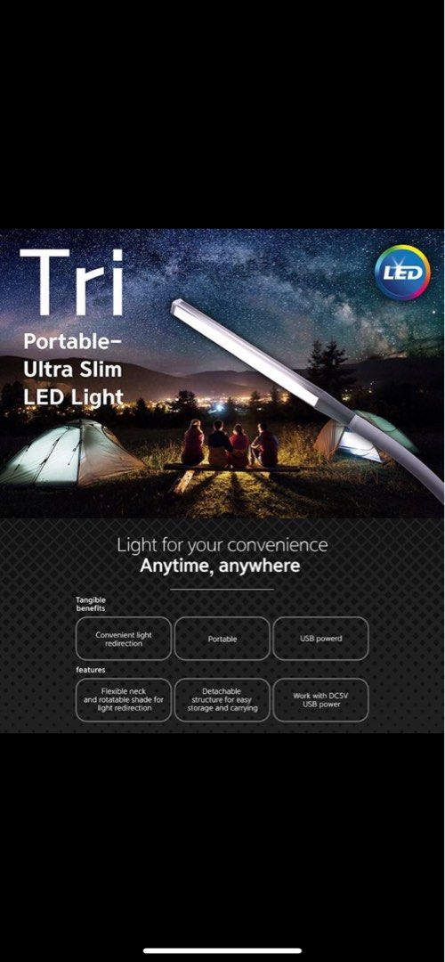 Philips Geometry LED Desk Light Lamp 1.5W USB 70 lumen cool white ...