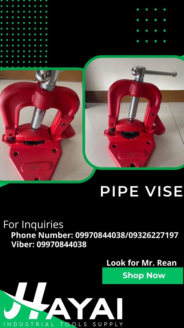 Pipe Vise, Commercial & Industrial, Industrial Equipment on Carousell