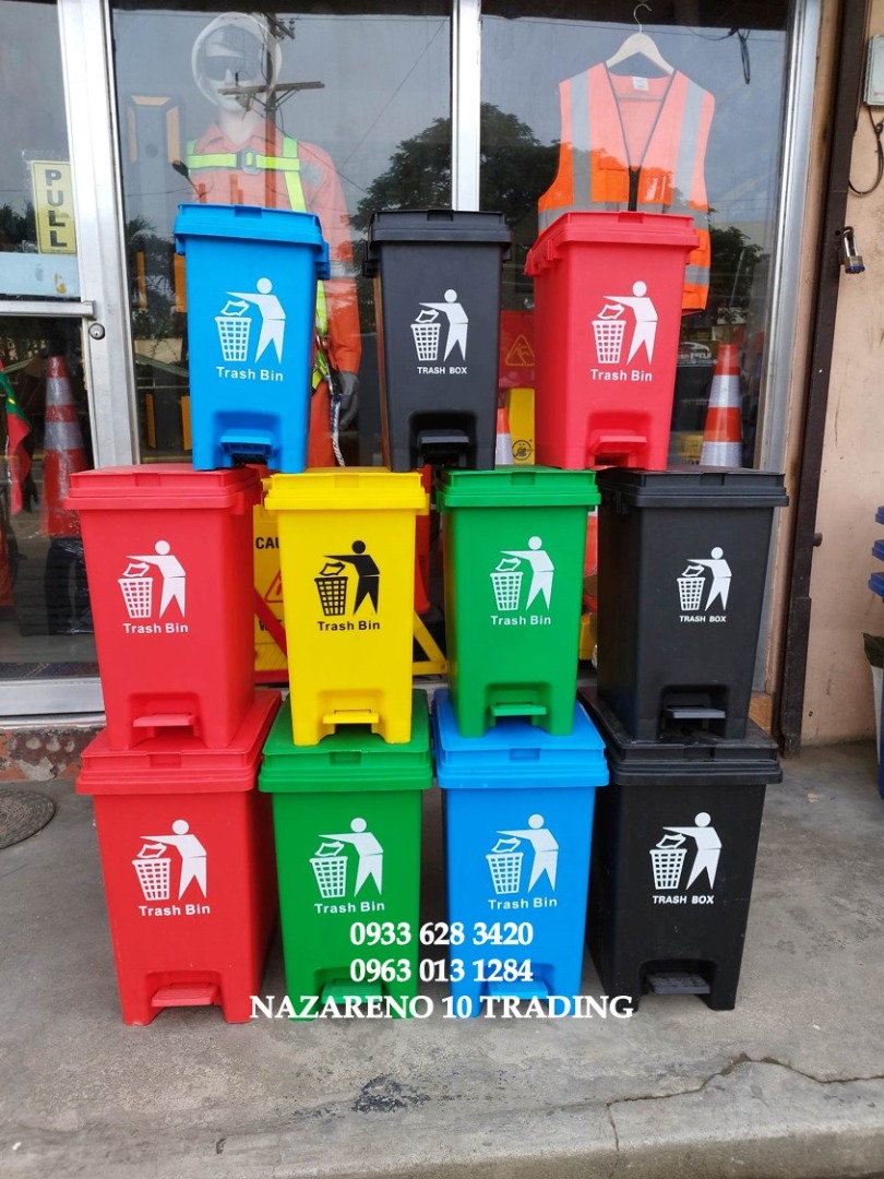 plastic dust bin With Pedal, Furniture & Home Living, Cleaning ...