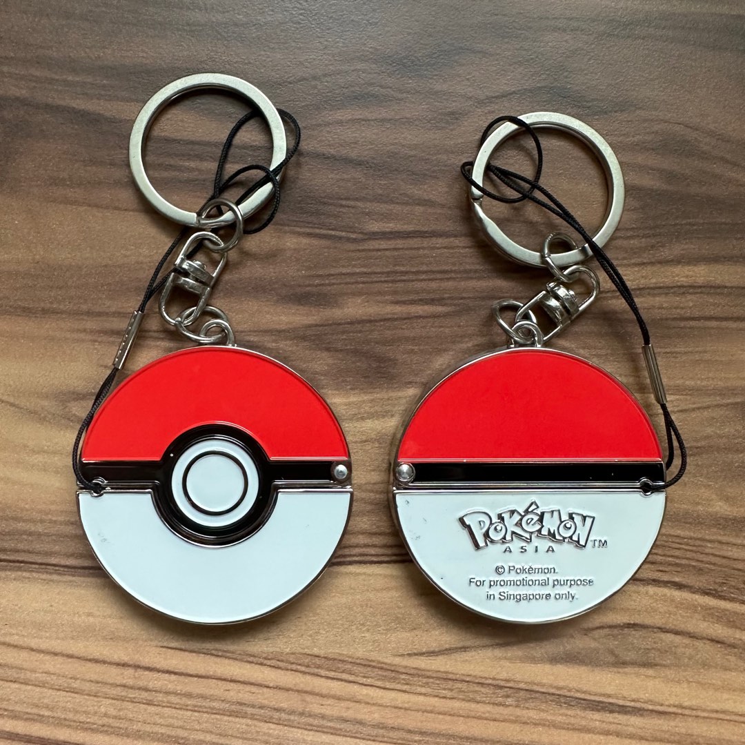 Pokemon Pokeball Keychain (HPB), Hobbies & Toys, Toys & Games on Carousell