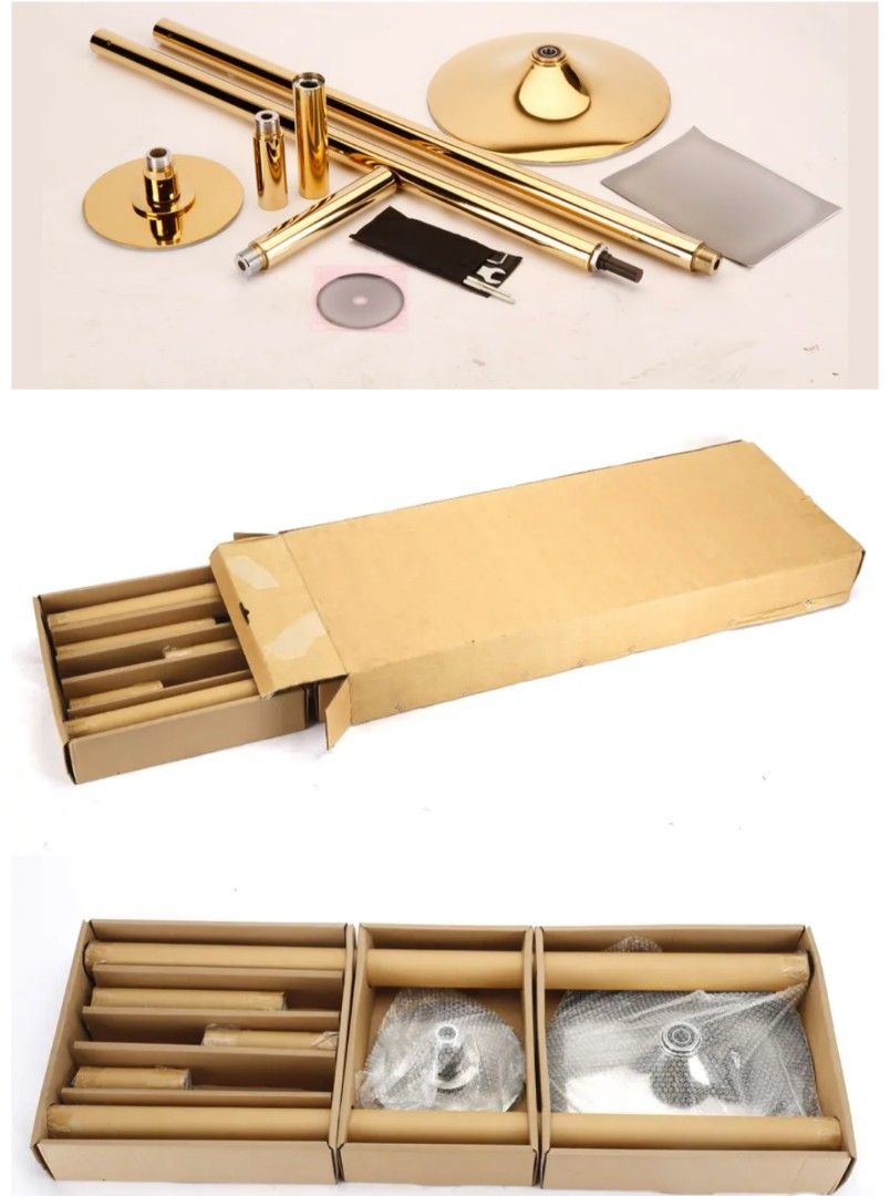 Pole dancing pole gold 45mm - free delivery, Sports Equipment, Other ...