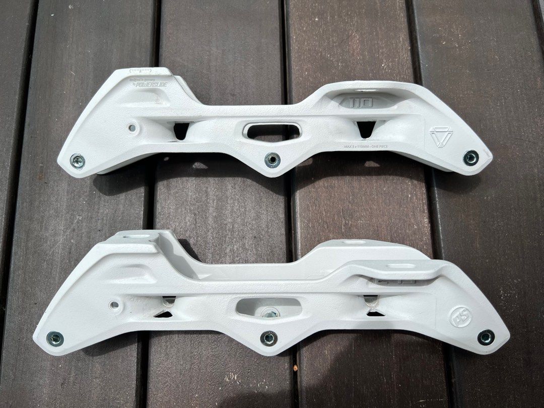 Powerslide inline skate frame 3x90 white, Sports Equipment, Other ...