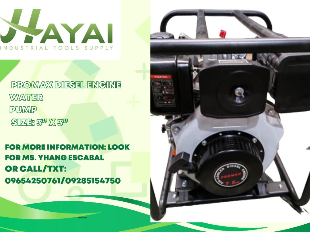 Promax Diesel Engine Water pump, Commercial & Industrial, Construction & Building Materials on ...