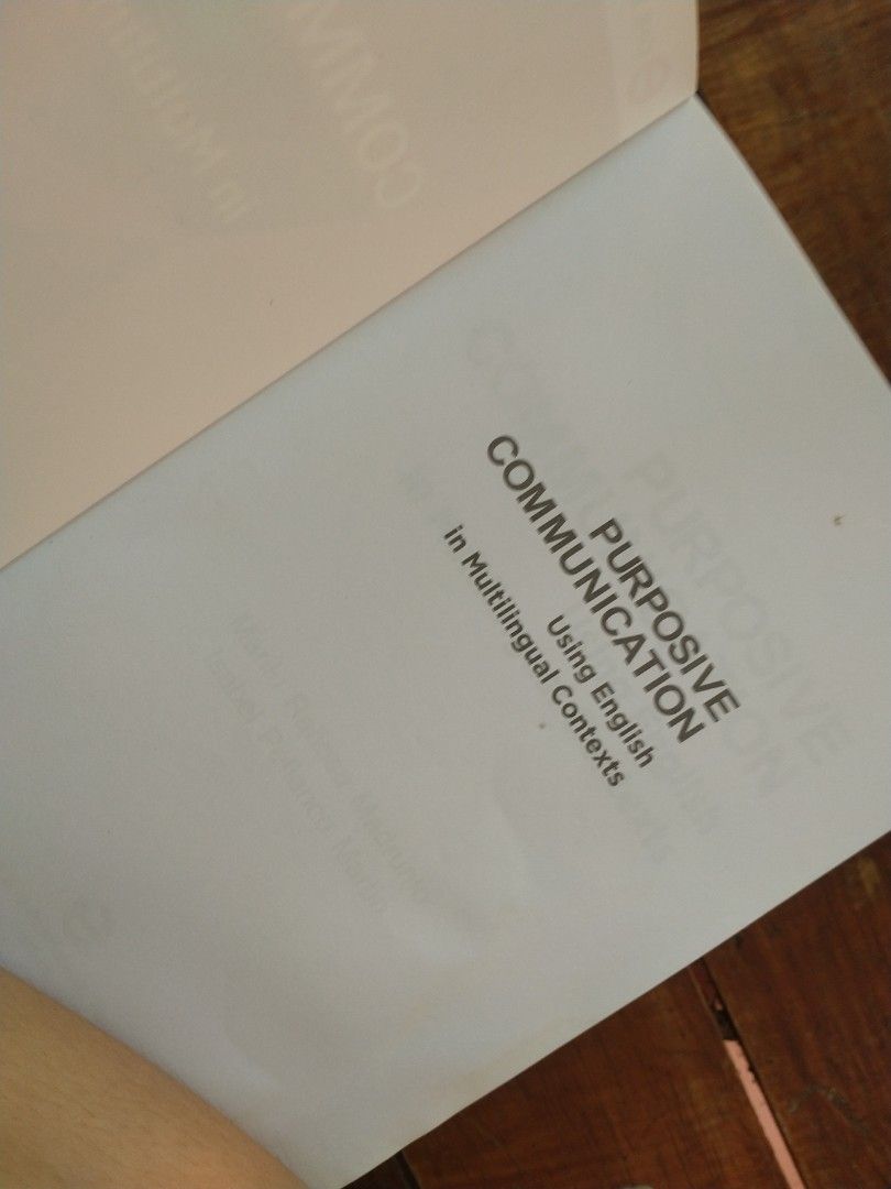 PURPOSIVE COMMUNICATION USING ENGLISH IN MULTILINGUAL CONTEXTS, Hobbies & Toys, Books ...