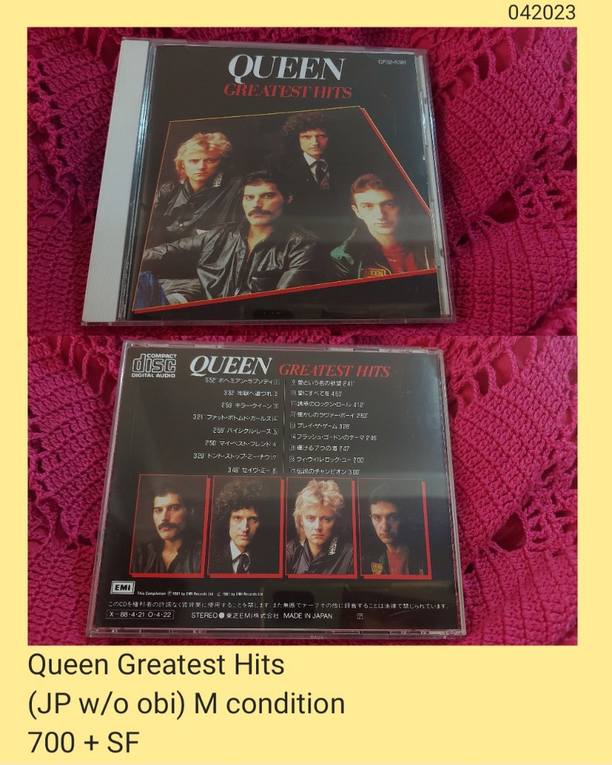 Queen Greatest Hits CD (unsealed), Hobbies & Toys, Music & Media, CDs ...
