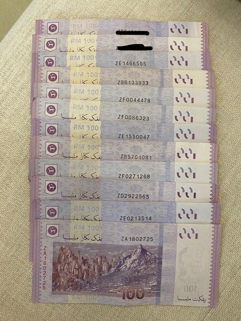 Rm100 ringgit replacement note, Hobbies & Toys, Collectibles ...
