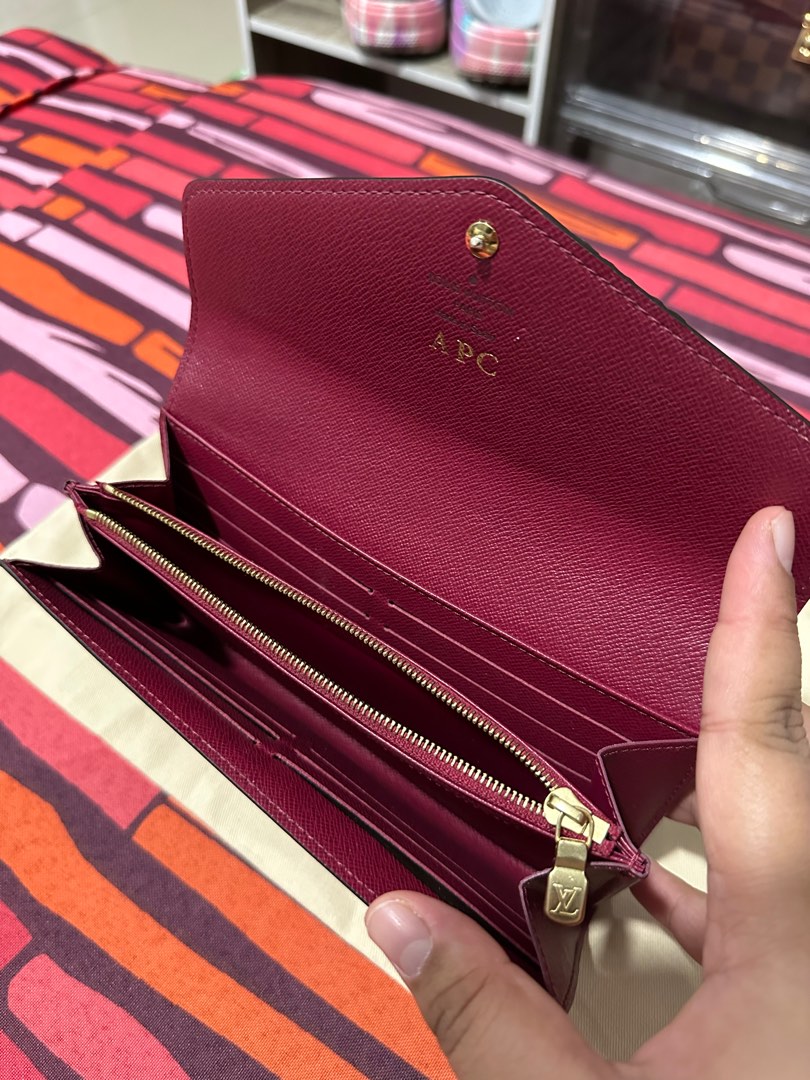 RUSH Authentic Louis Vuitton Sarah Wallet Fuchsia, Luxury, Bags ...