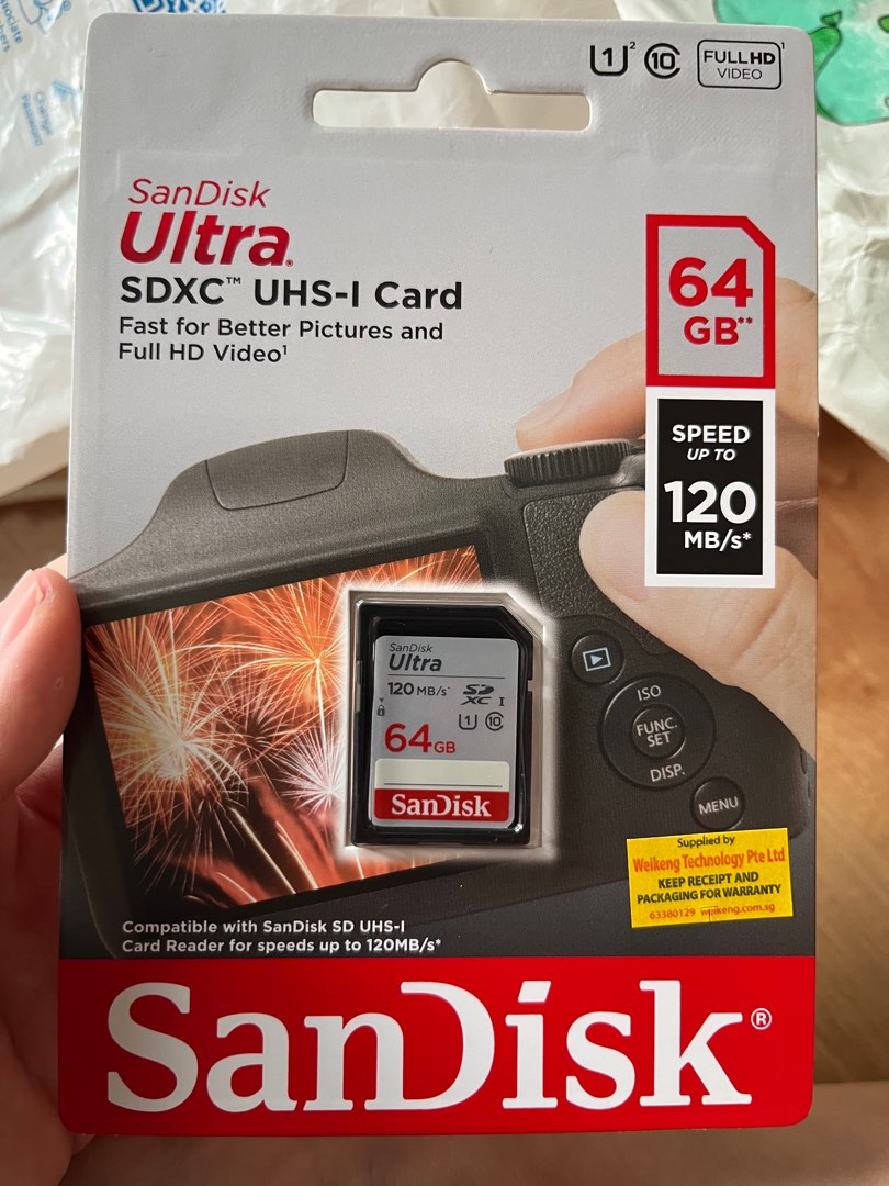 Sandisk Ultra SD Card 64 GB, Mobile Phones & Gadgets, Mobile & Gadget ...