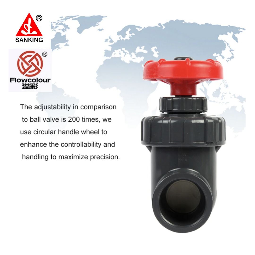 Sanking Professional Industrial High Quality Food Grade UPVC Gate Valve ...