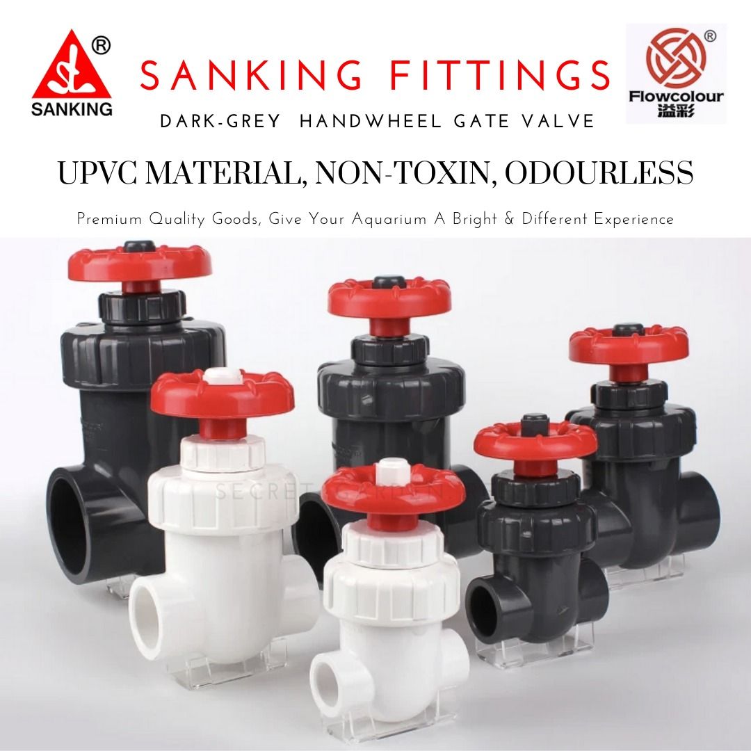 Sanking Professional Industrial High Quality Food Grade UPVC Gate Valve ...