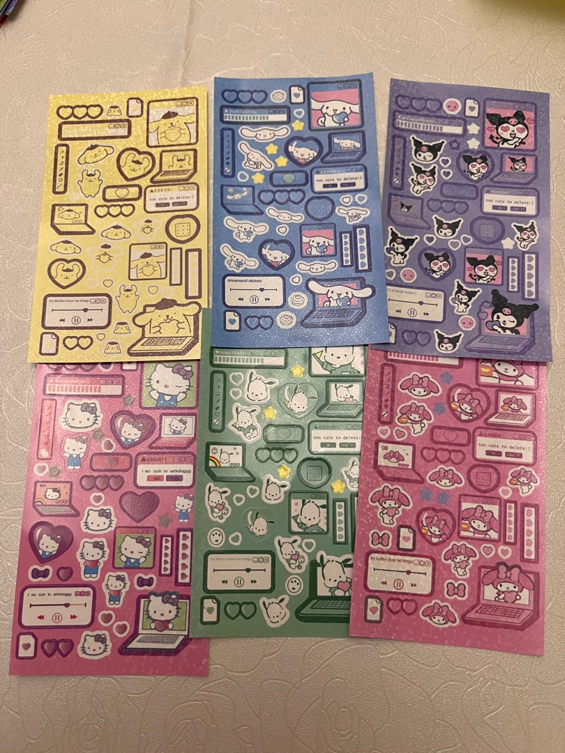 Sanrio Stickers (On Sale NOW), Hobbies & Toys, Stationery & Craft ...